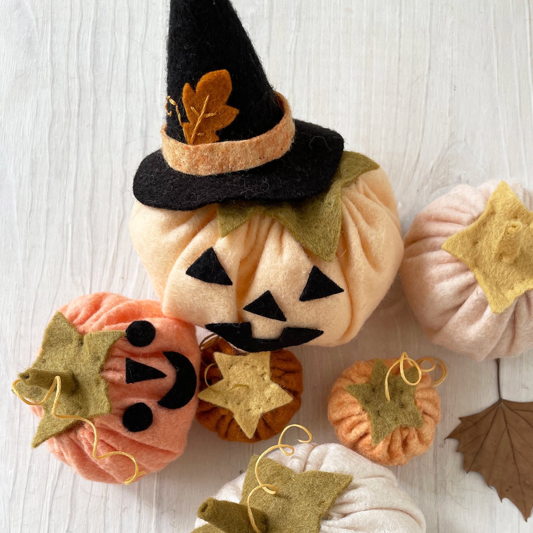 Pumpkins and a Witch Hat Pattern – Benzie Design