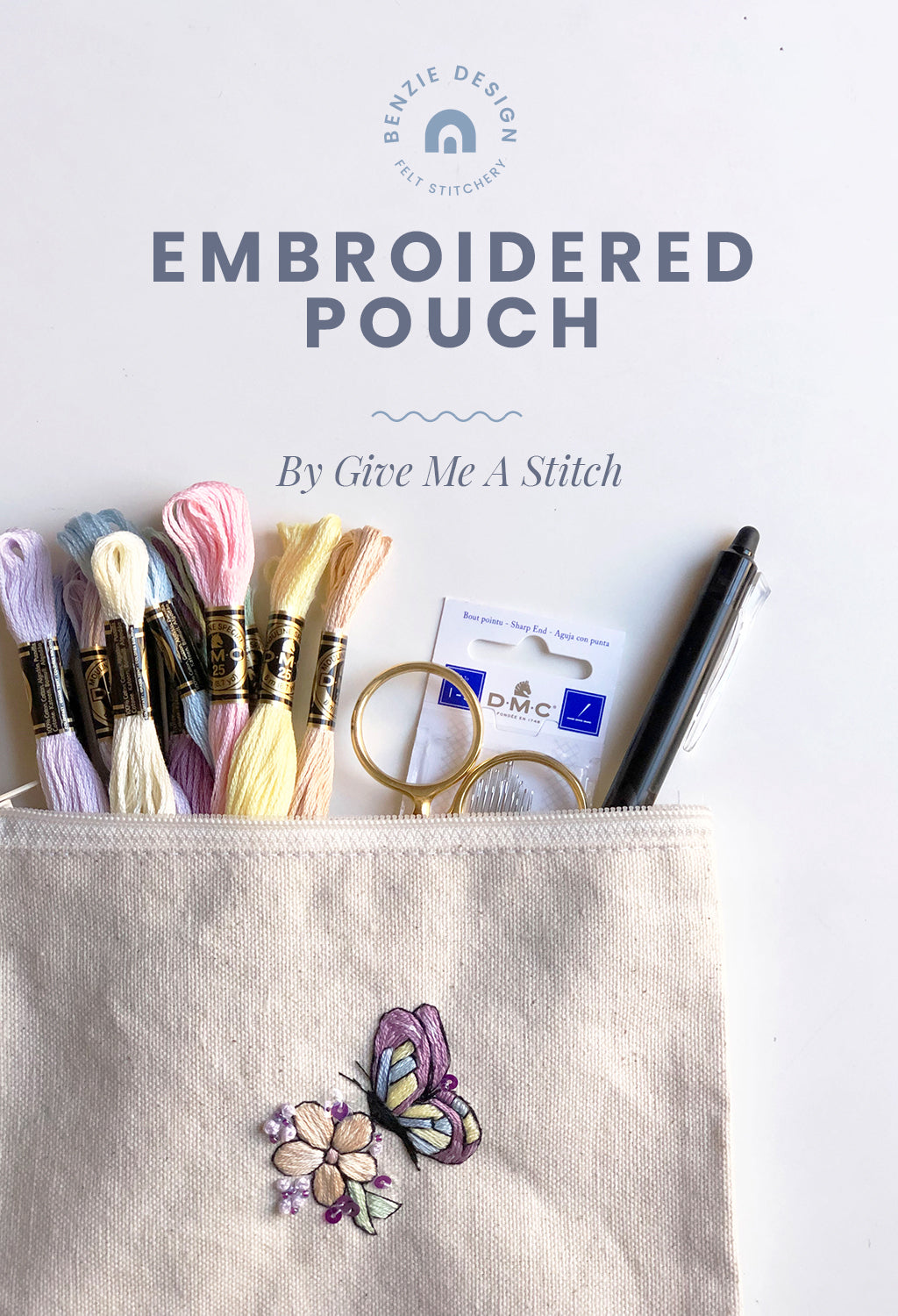 Embroidered Pouch – Benzie Design