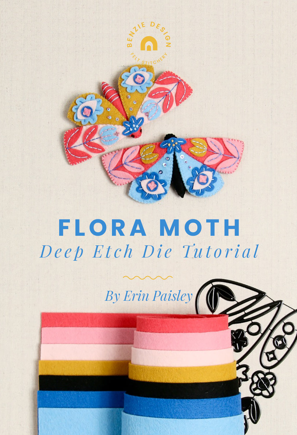 Flora Moth, Deep Etch Die Tutorial – Benzie Design