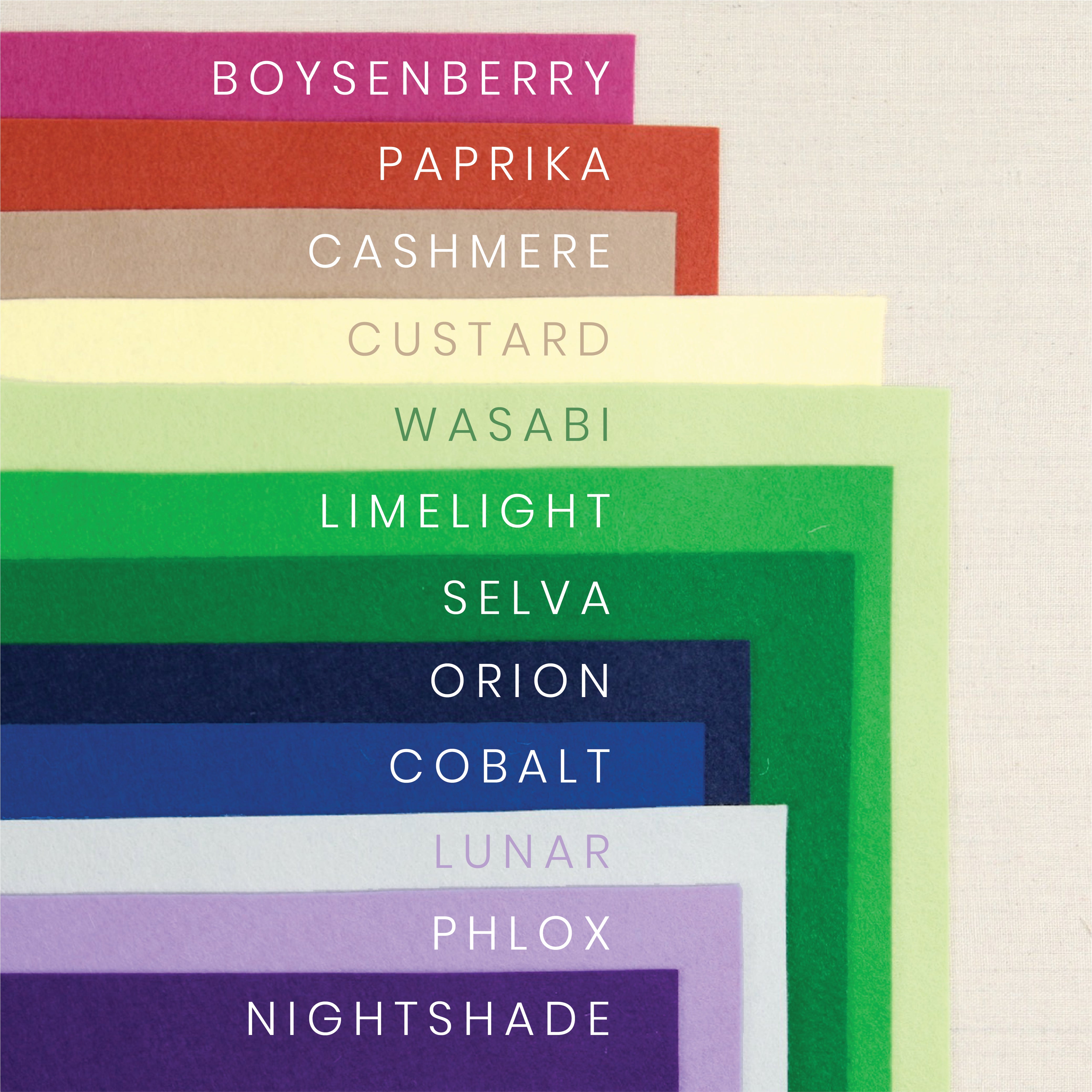 Lunar Pure Wool Felt – Benzie Design