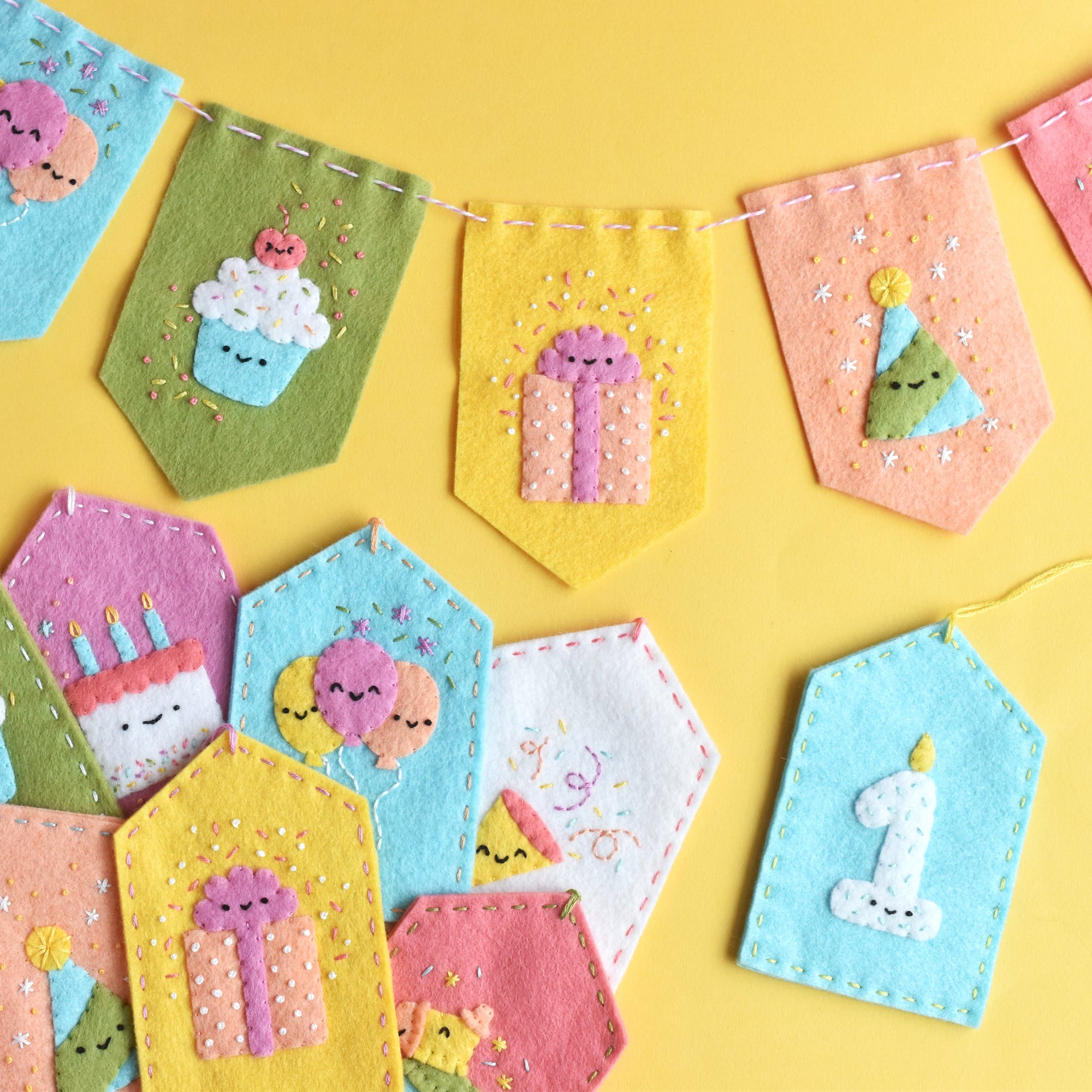 Celebrate Happy Felt Ornament Pattern – Benzie Design