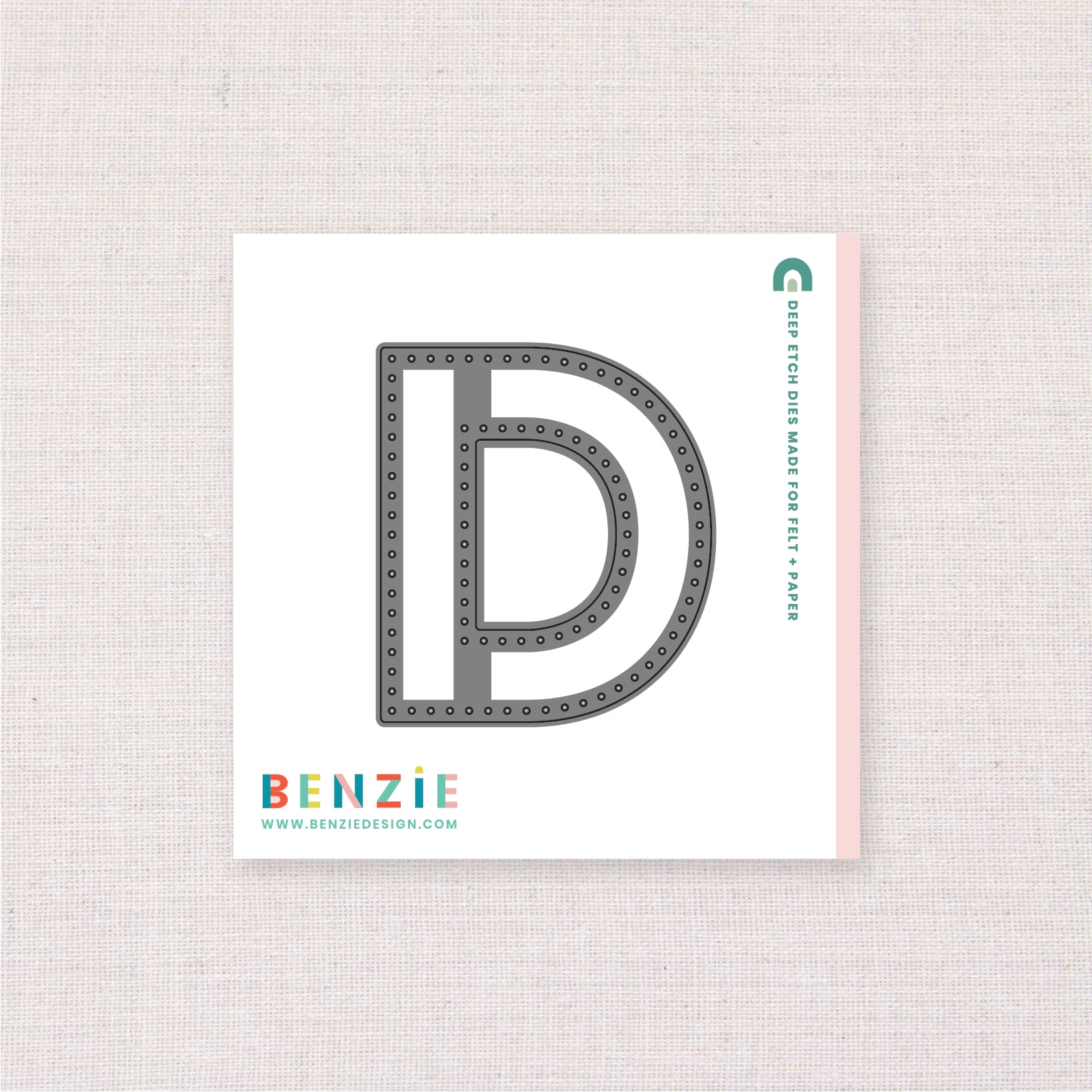 Stitchable Alphabet D, Deep Etch Die – Benzie Design