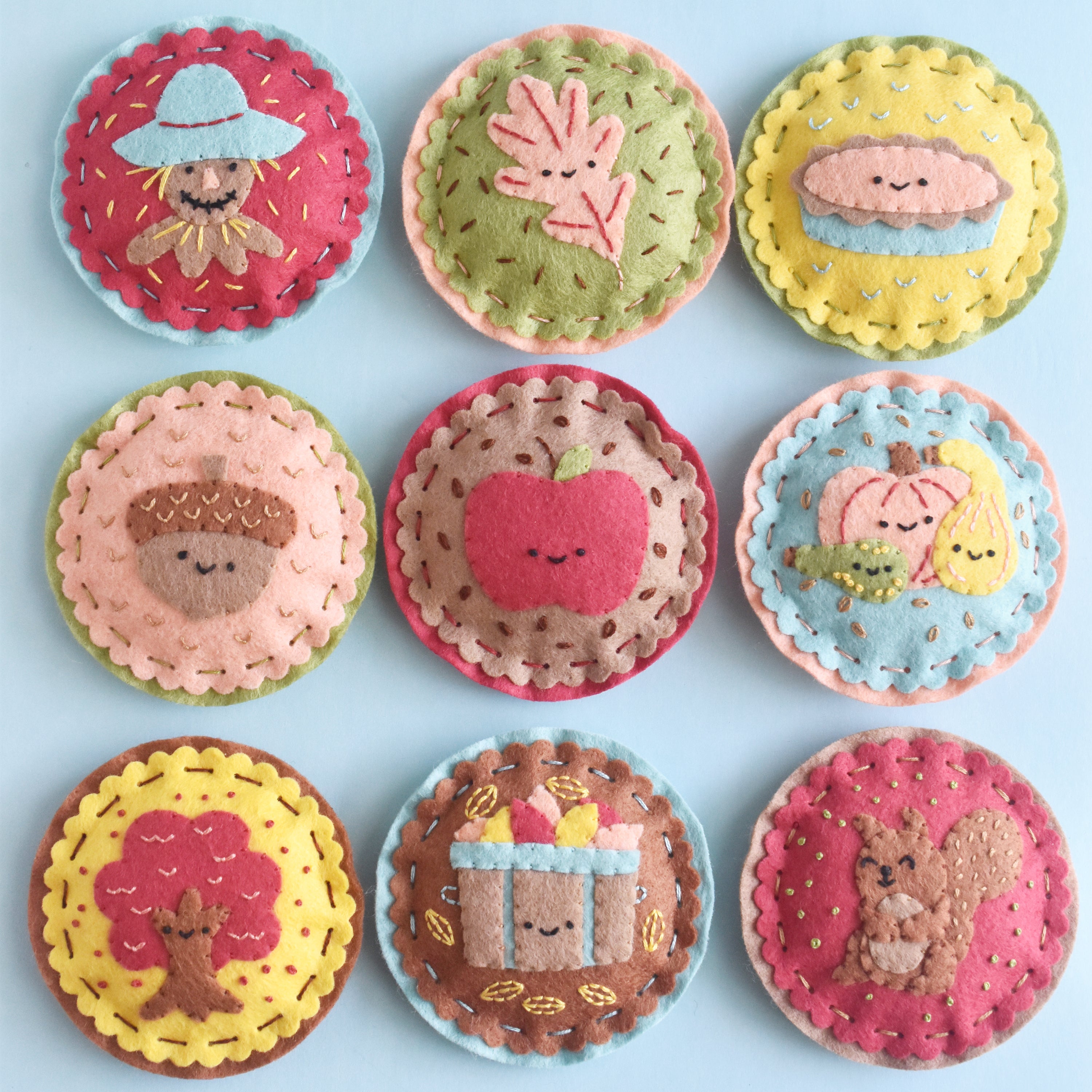 It Felt Like Fall Felt Ornaments – Benzie Design