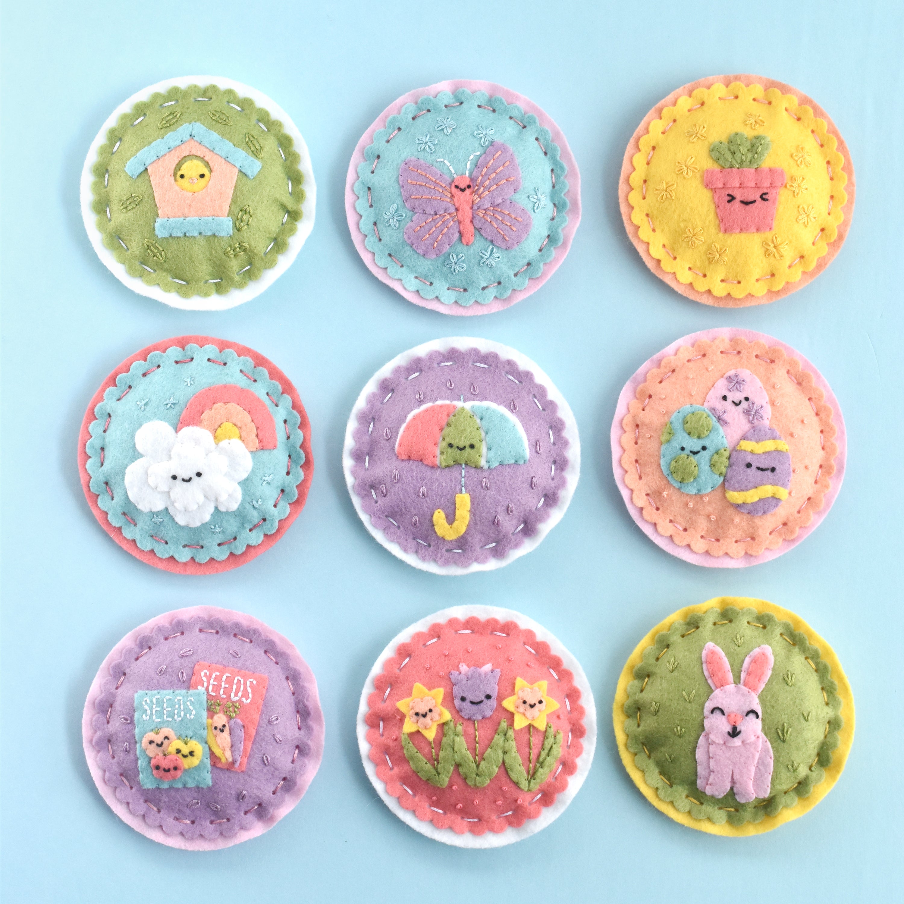 It Felt Like Spring Felt Ornaments Pattern – Benzie Design