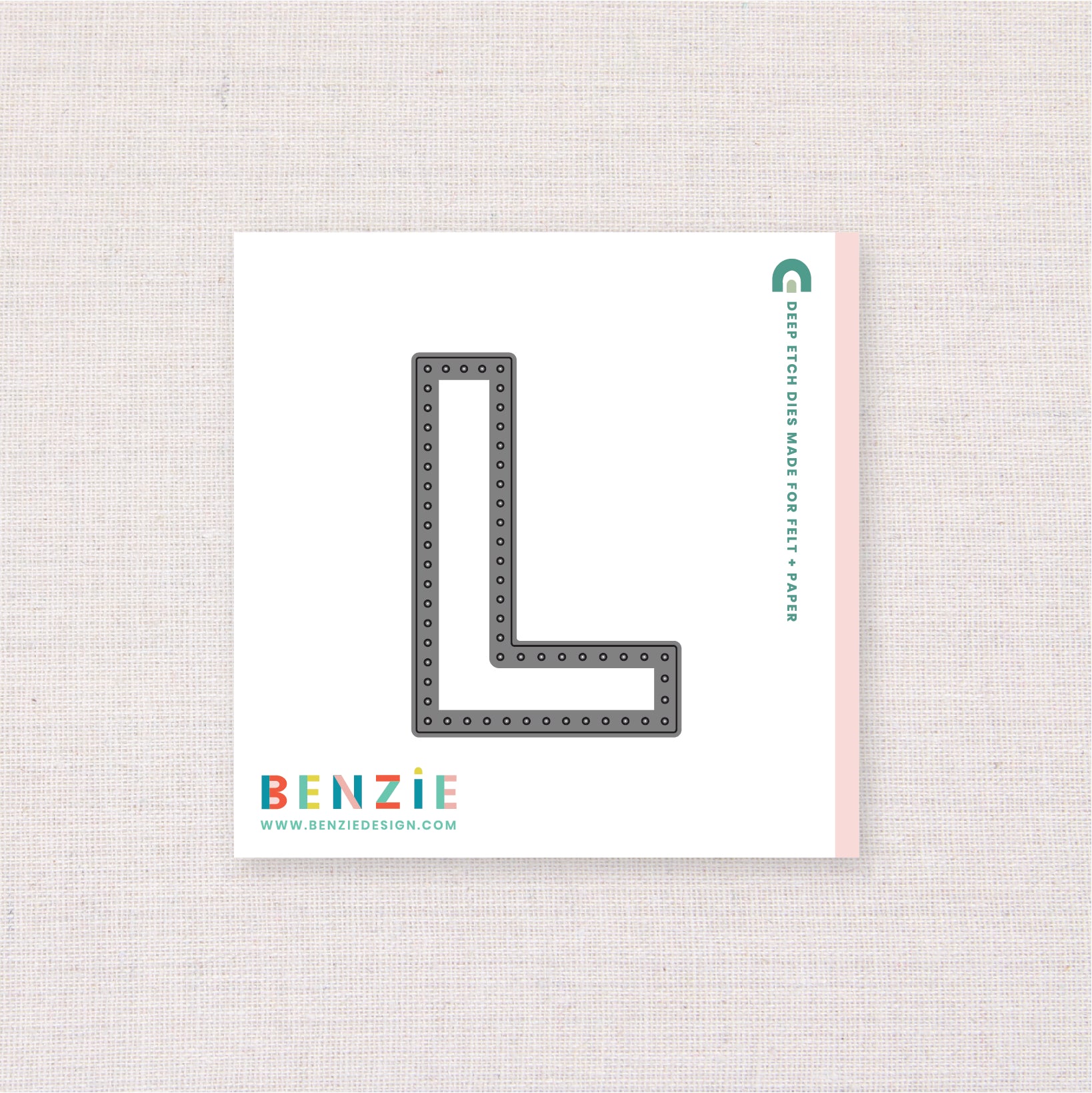 Stitchable Alphabet L, Deep Etch Die – Benzie Design