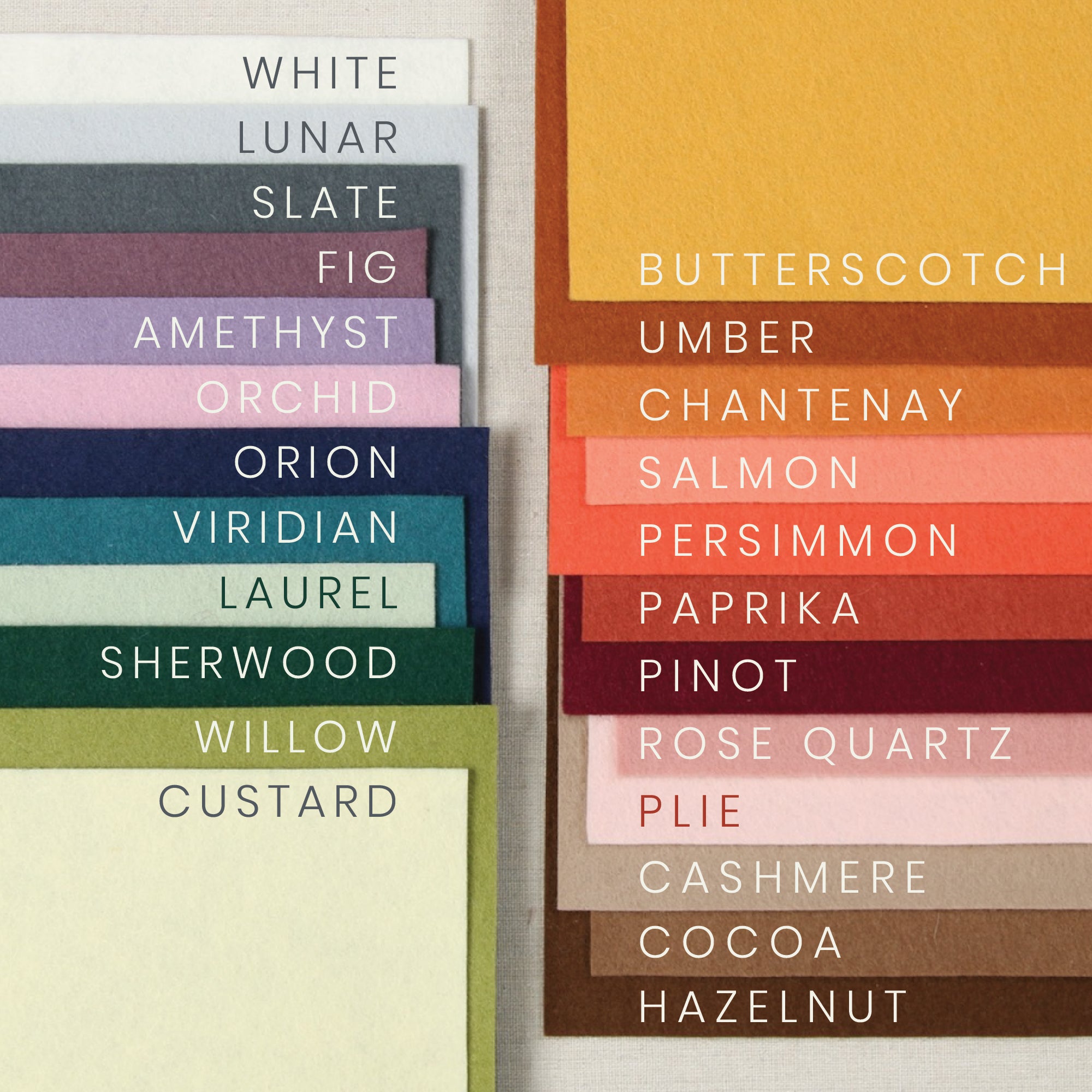 Lunar Pure Wool Felt – Benzie Design