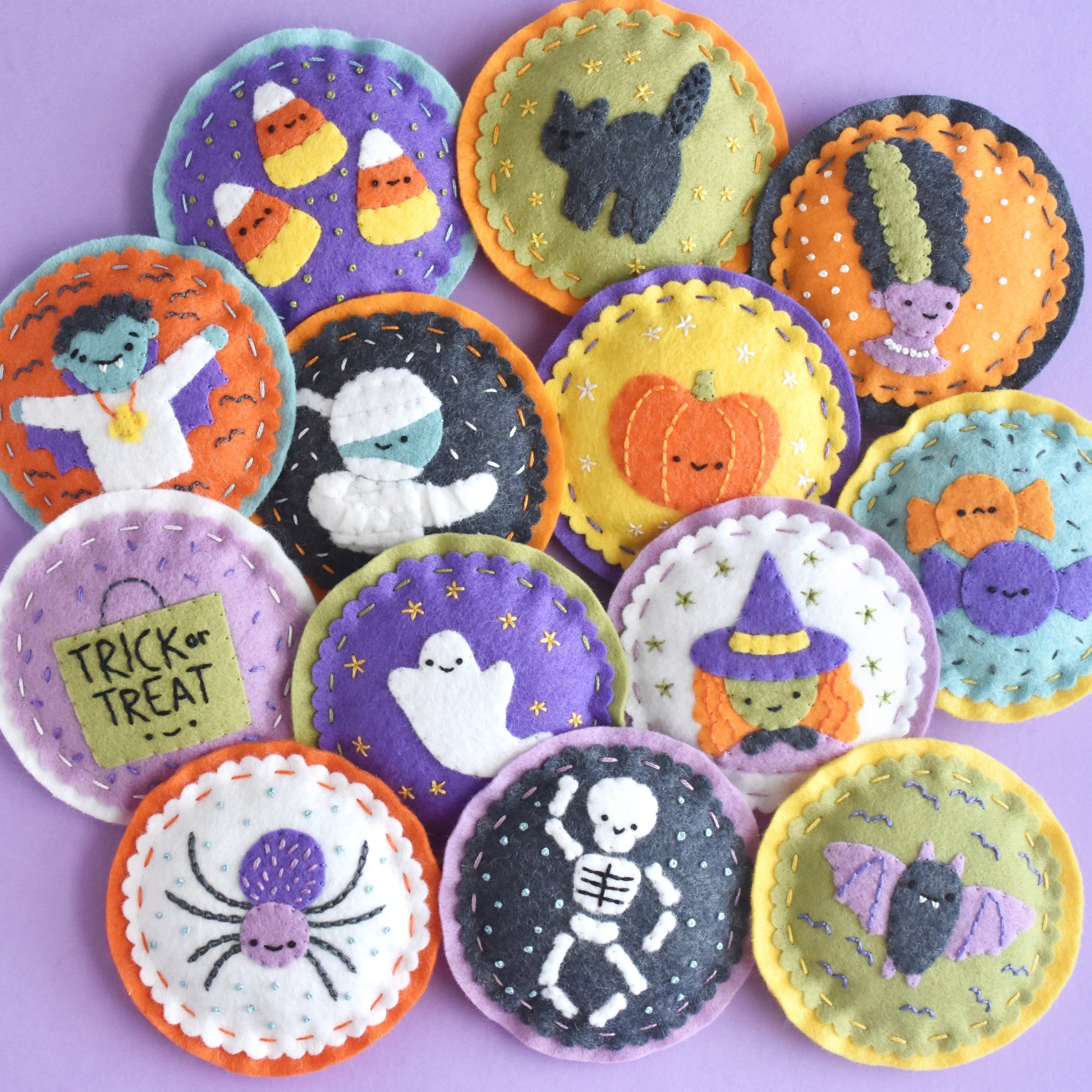Not-So-Spooky Felt Ornaments Pattern – Benzie Design