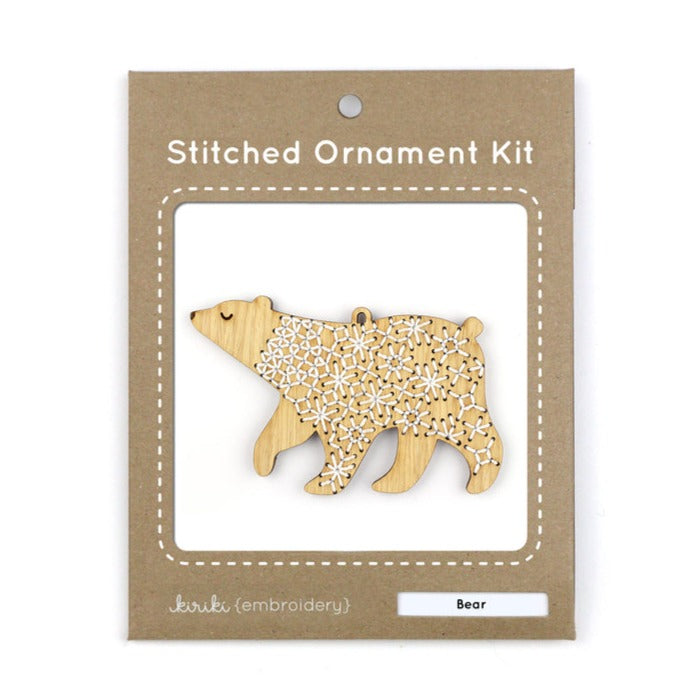 Bear, Stitched Ornament Kit – Benzie Design