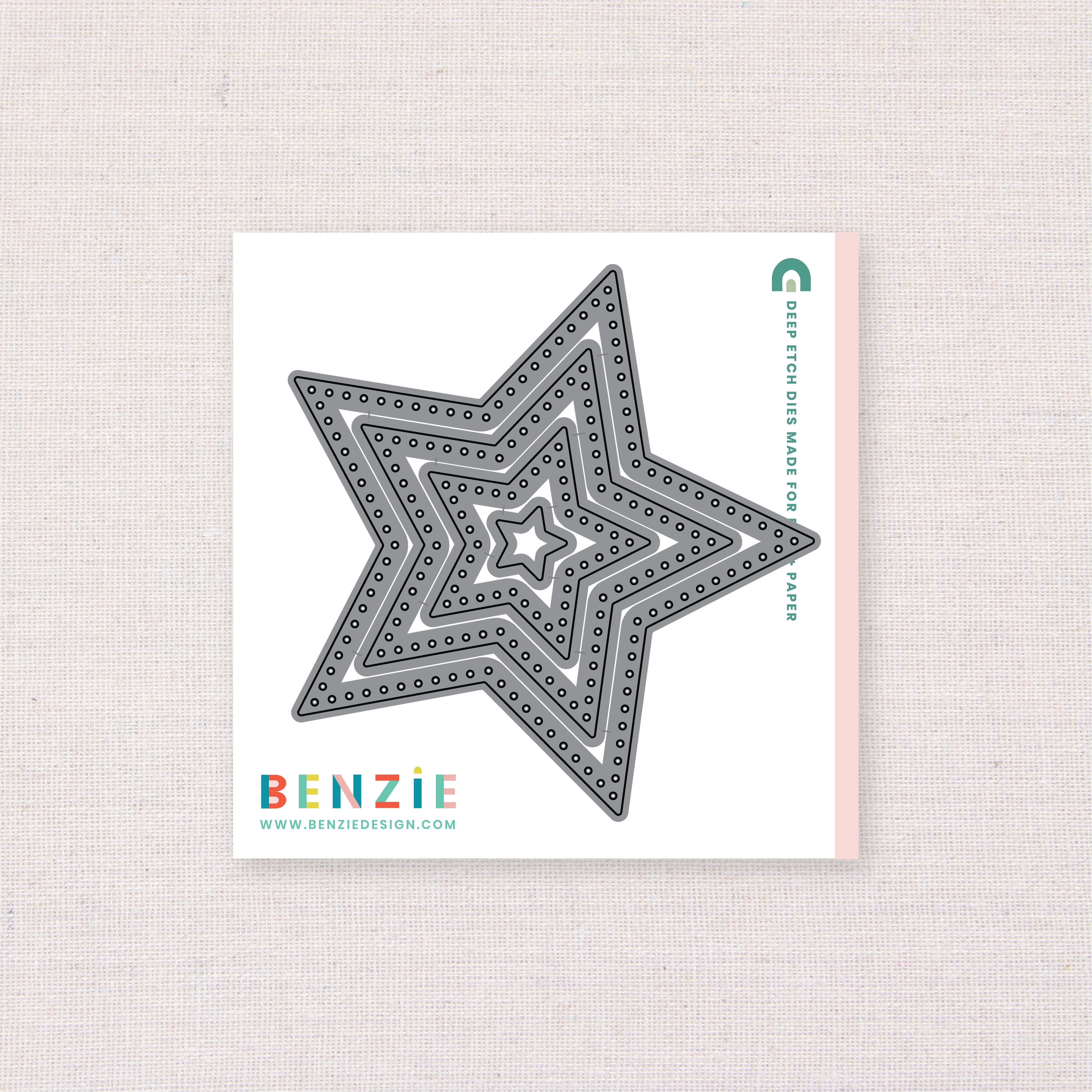 Stitchable Nesting Stars, Deep Etch Die – Benzie Design