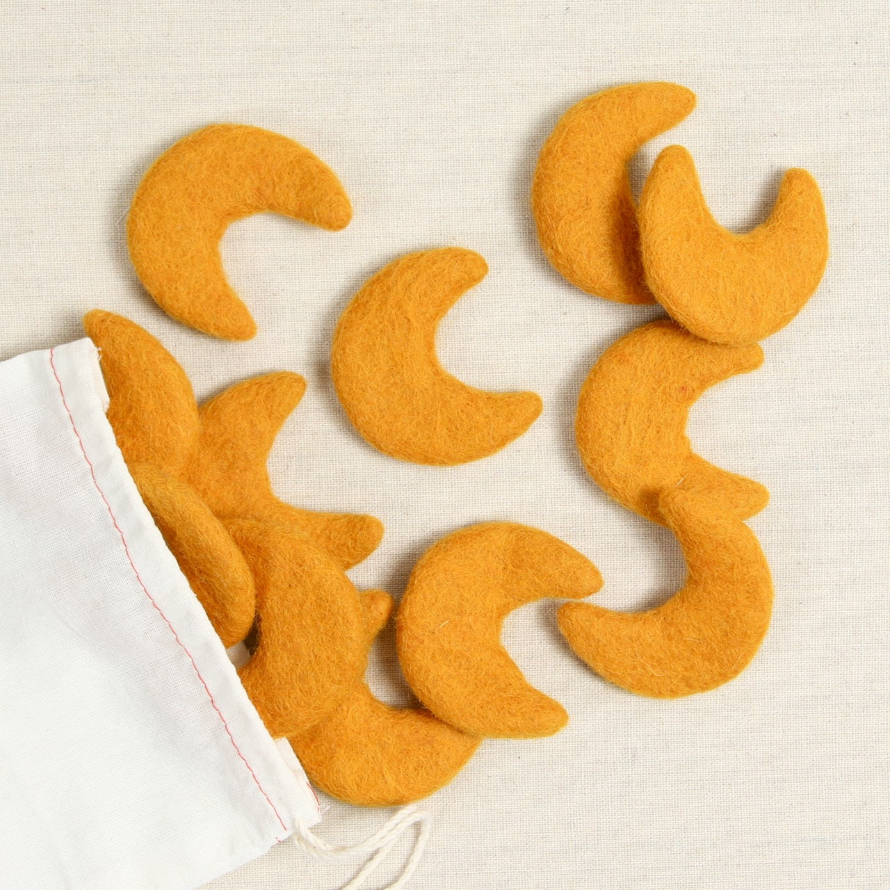 Moons in Butterscotch, Felted Shape – Benzie Design