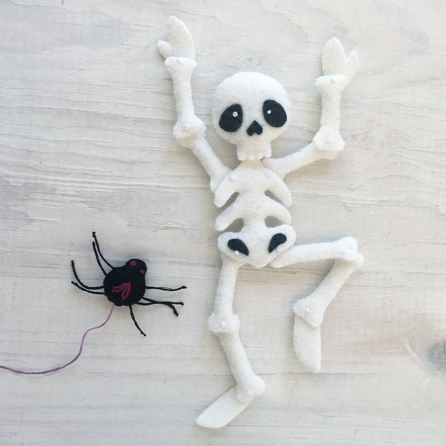 Skelly and Spidey felt pattern – Benzie Design