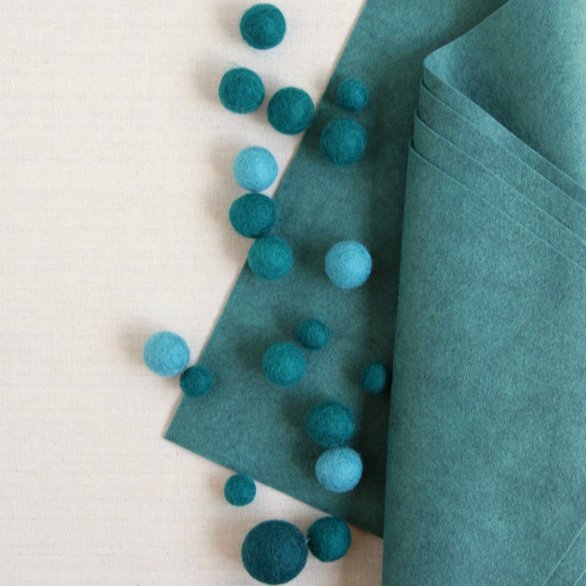 Turquoise Wool Blend Felt – Benzie Design