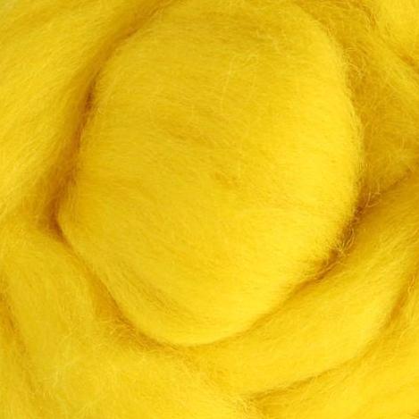 Yellow Corriedale Roving, 1oz – Benzie Design