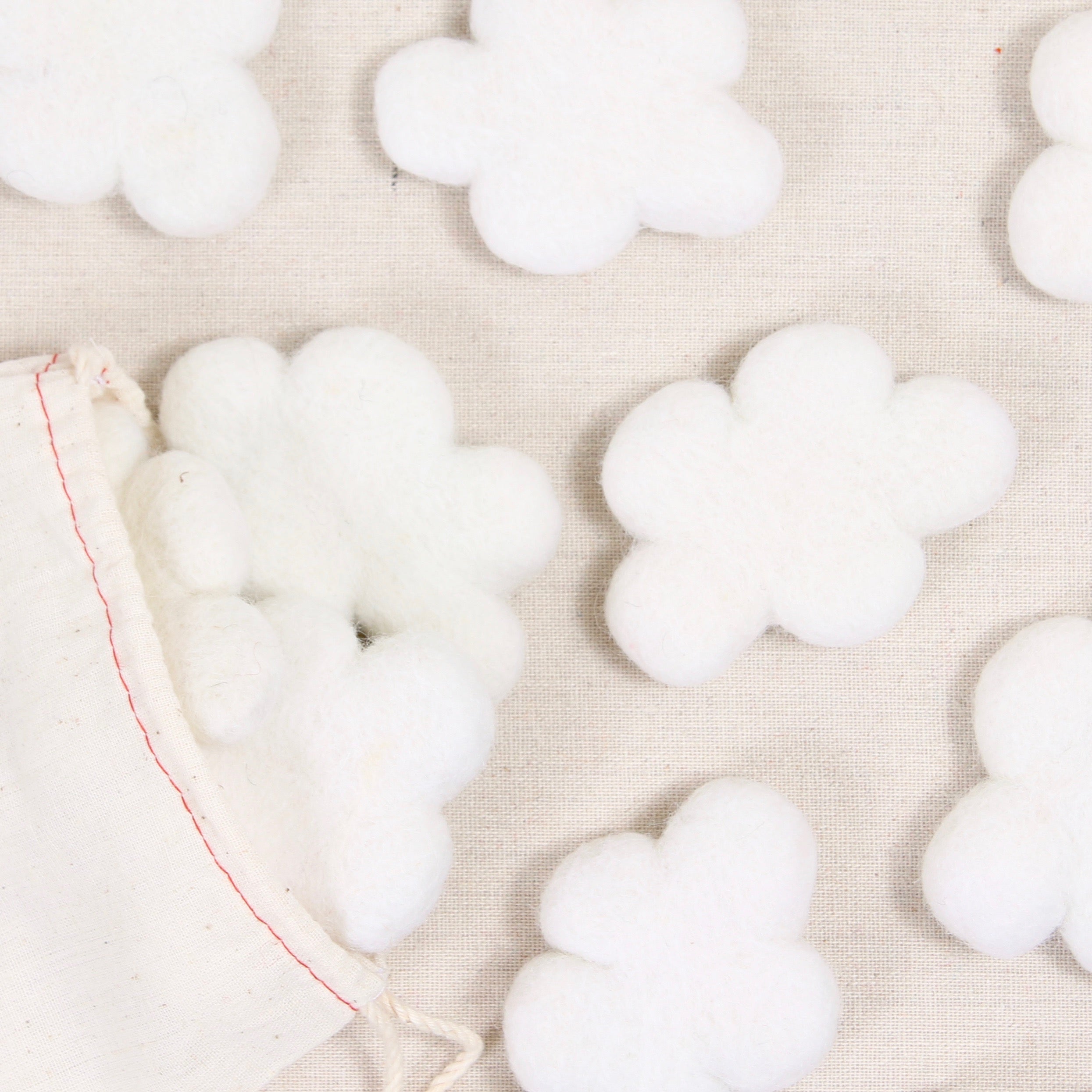 Felt Clouds in White – Benzie Design