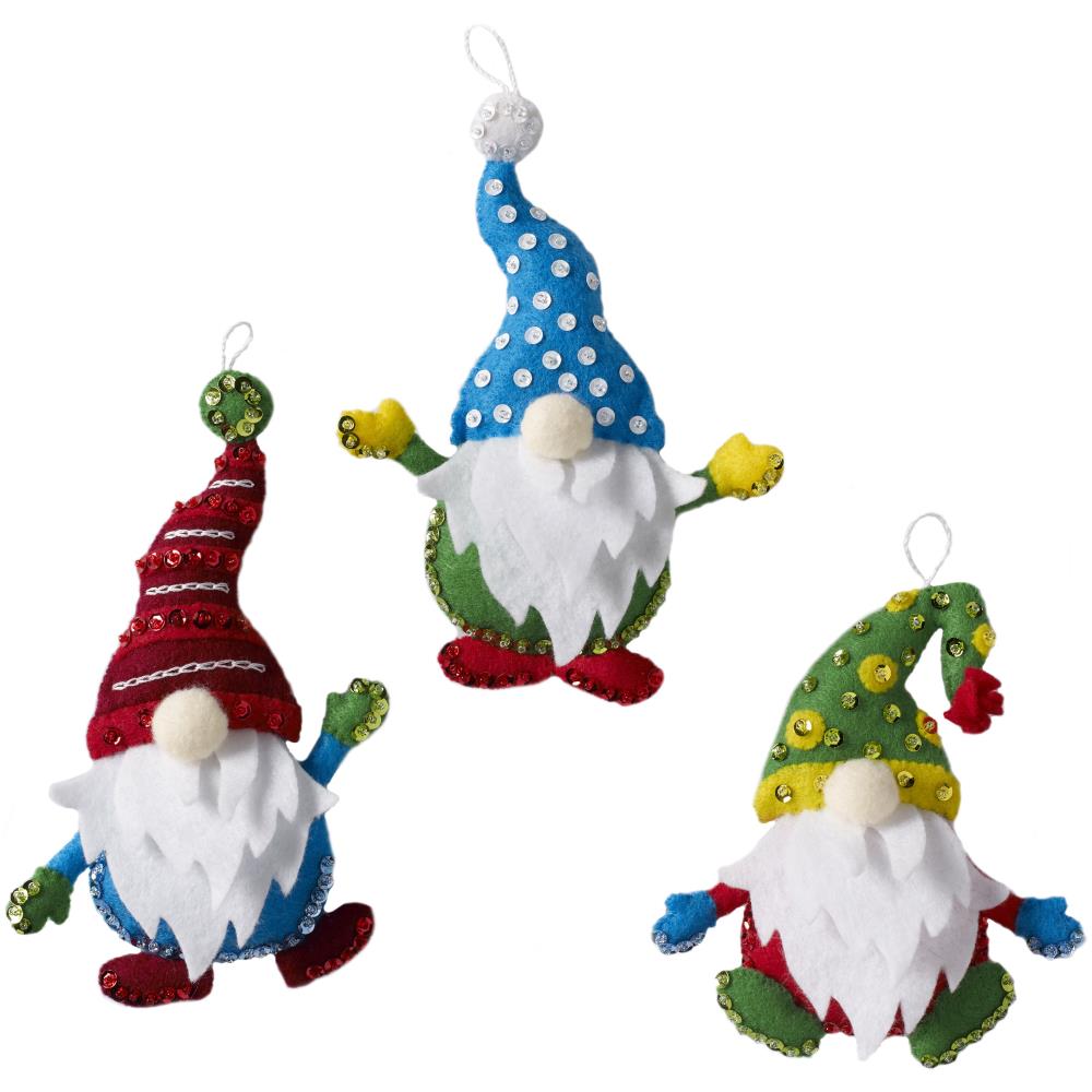 Christmas Gnomes, Bucilla Kit – Benzie Design