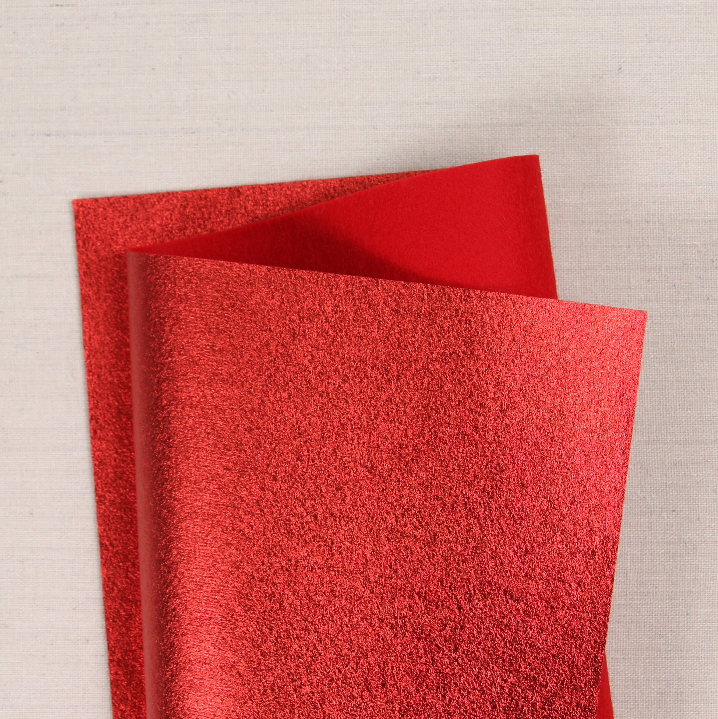Red Metallic Felt – Benzie Design